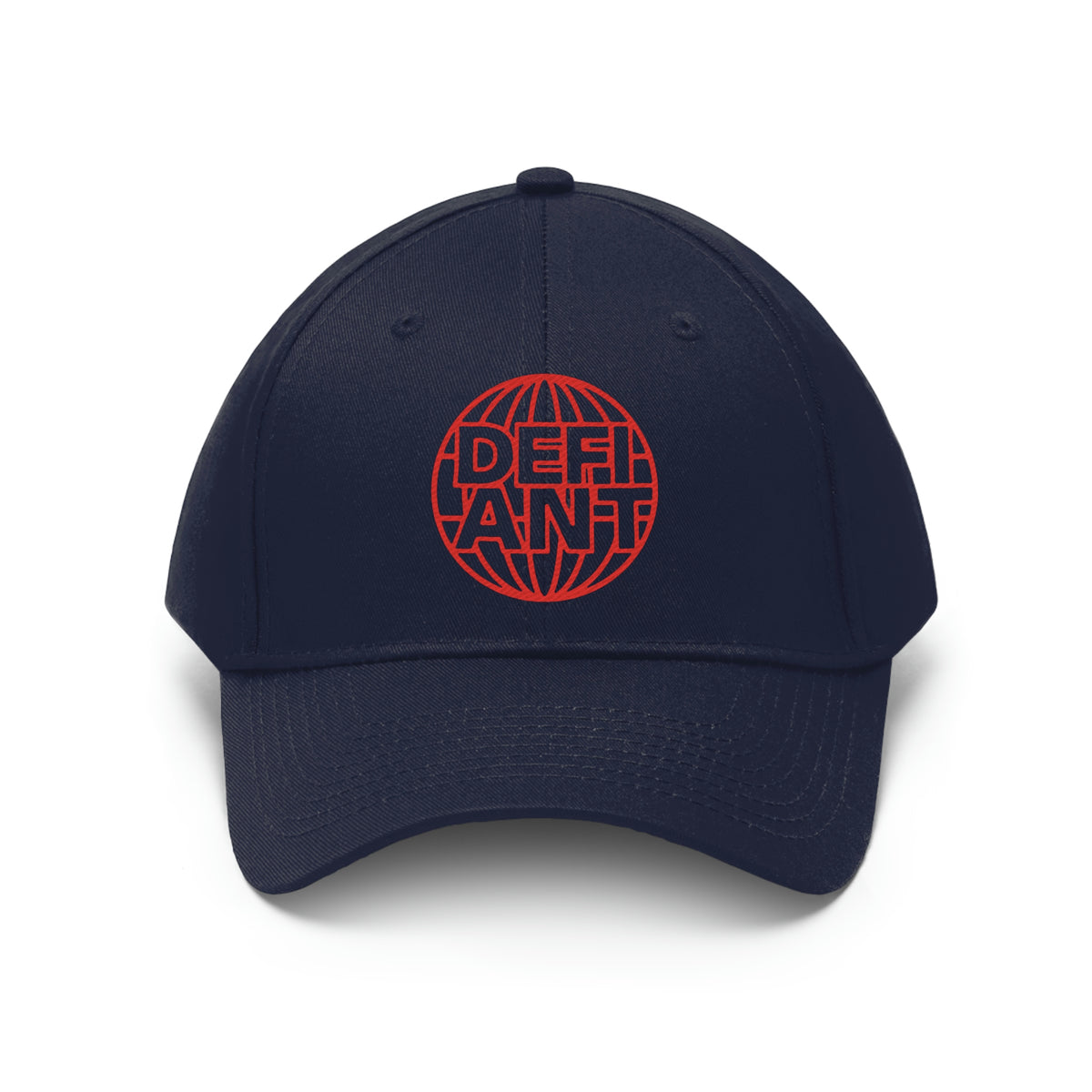 Defiant Globe Logo Twill Hat – Defiant Board Society